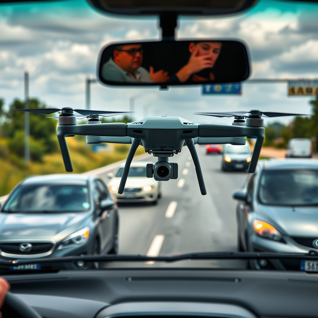 **Can You Fly a Drone Over Moving Vehicles?** - DroneWaz